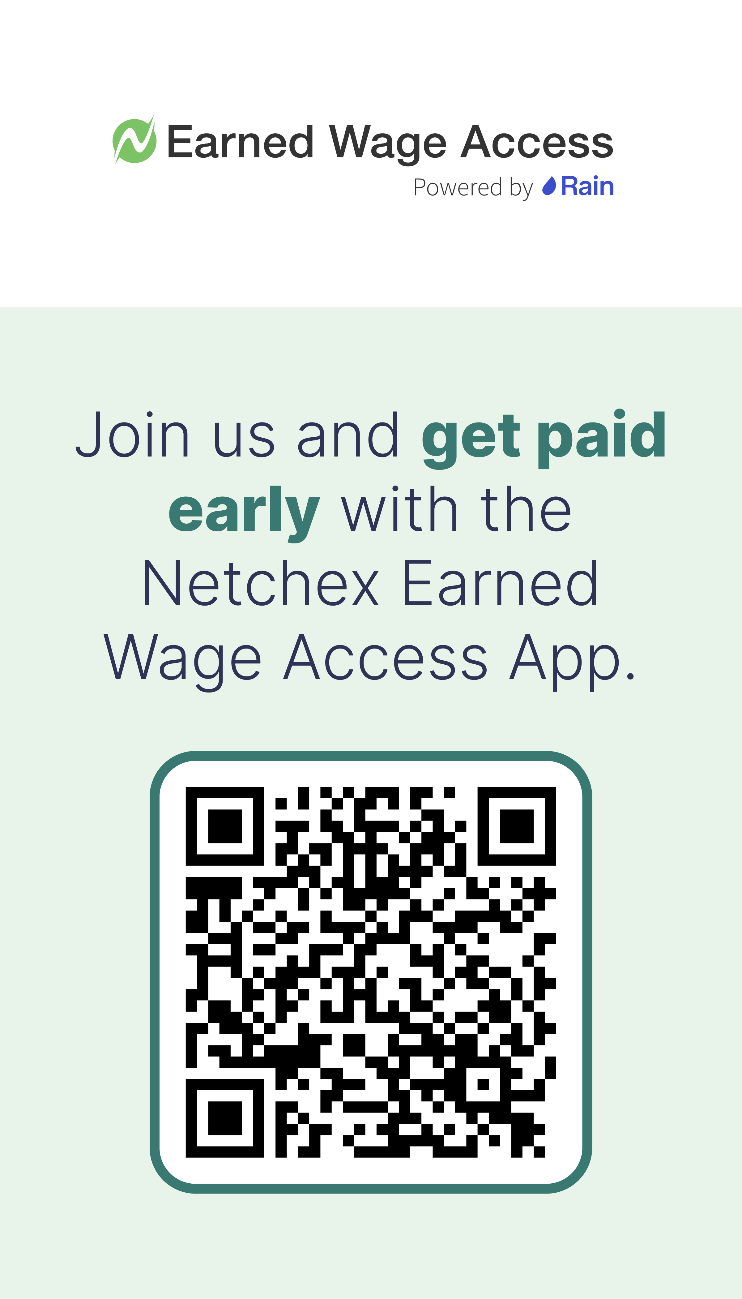 Netchex Earned Wage Access + Rain Digital Assets Hub